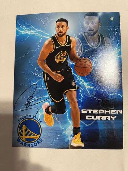 Steph Curry autographed 8 x 10 - Auction Ohio