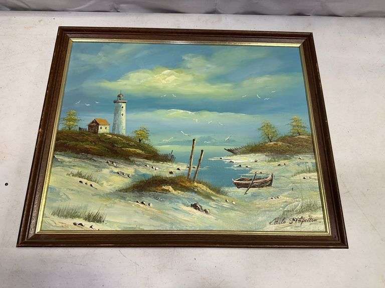 MCM Beach Scene - Auction Ohio