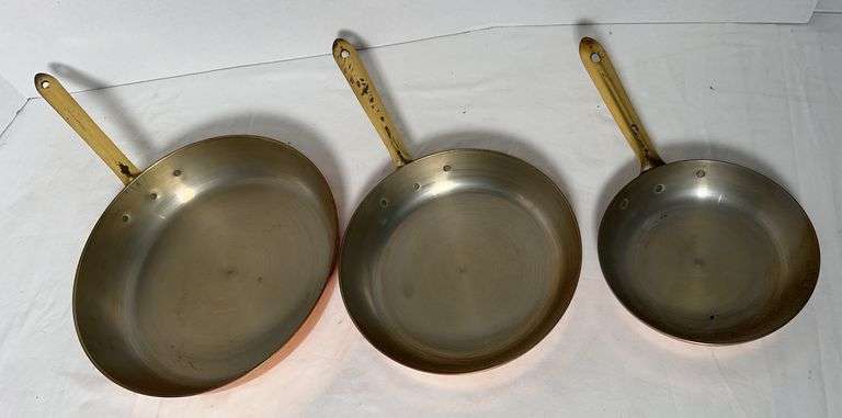 Tagus Set of Copper Pans - Auction Ohio