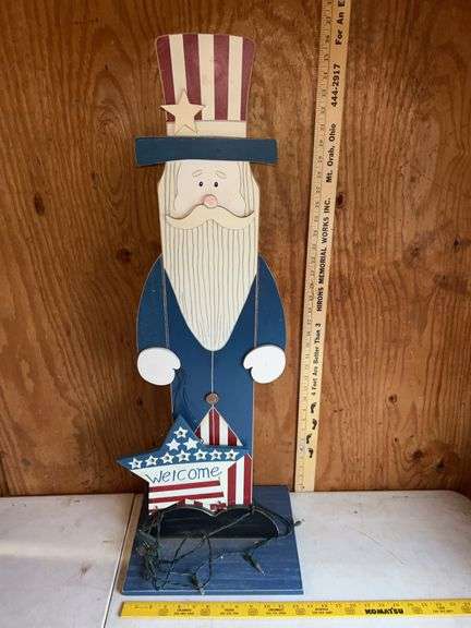 Uncle Sam 35" Tall - Auction Ohio