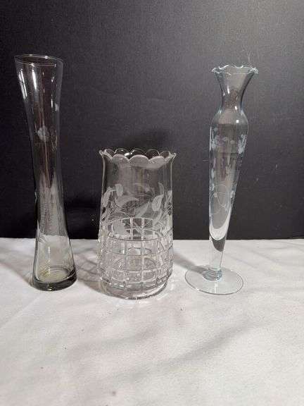 EAPG & Etched Glass Vases - Auction Ohio