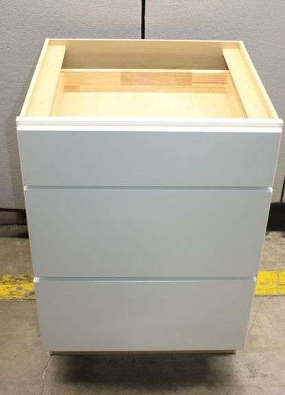 Merillat Classic Collection Base Cabinet with Three Drawers, Chiffon ...