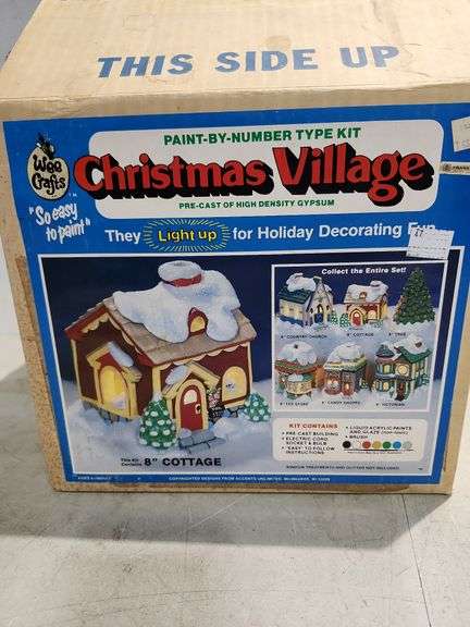 Wee Crafts Paint By Number Christmas Village 8" Cottage New In Box ...