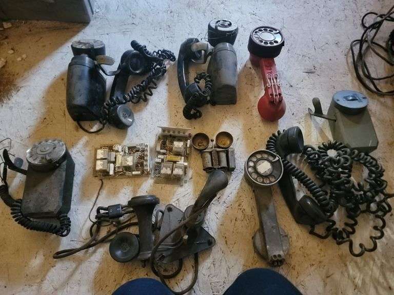 Assorted Vintage Rotary Phones, Pieces , & Parts - Auction Ohio