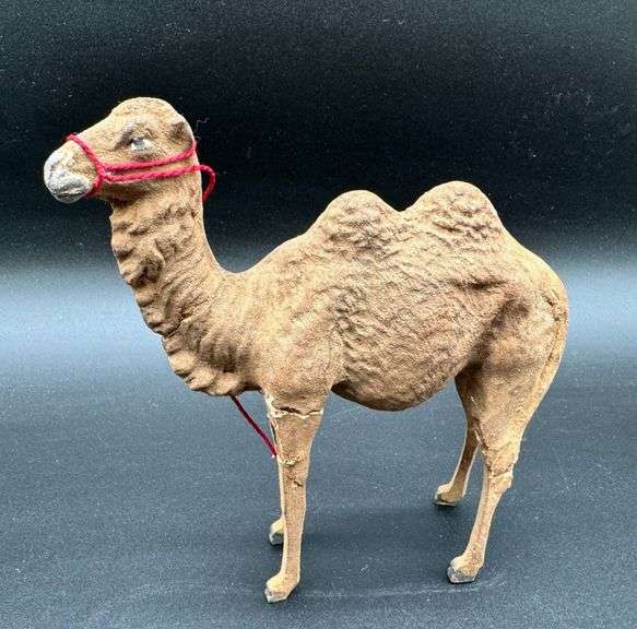 *RARE* Putz German Camel Figurine With Red String Halter - Auction Ohio
