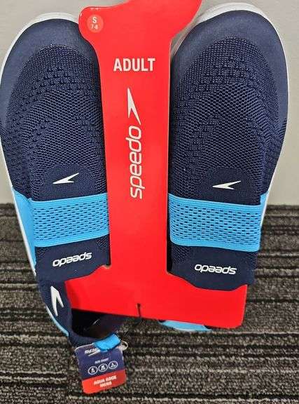 Speedo Adult Men's Pull On Shoes - Navy/Picton Blue - Auction Ohio