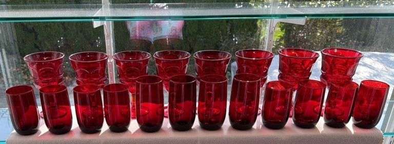 Royal Ruby Glassware - Auction Ohio
