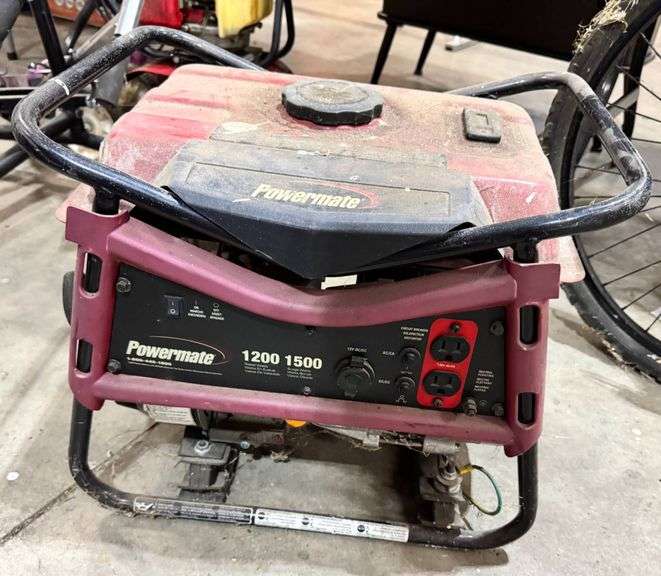 Powermate 1200 1500 Watt Portable Generator - Auction Ohio