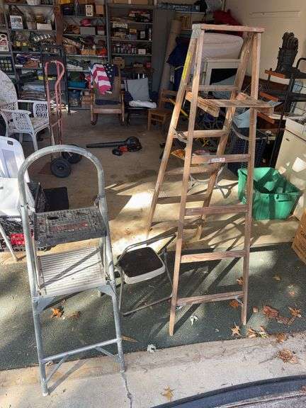 Werner Wooden Ladder and More - Auction Ohio