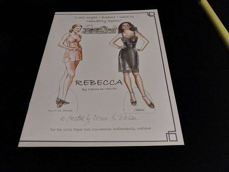 Rebecca Paper Doll Set from 2006 Paper Doll Convention, Indianapolis ...