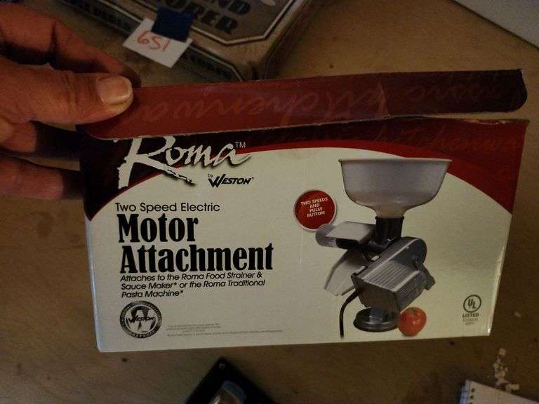 Roma Two Speed Electric Motor Attachment - Auction Ohio