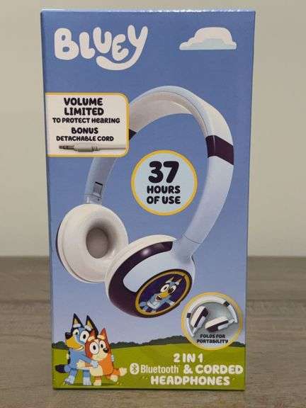 **NEW** eKids Bluey Bluetooth Headphones for Kids, Wireless Headphones ...