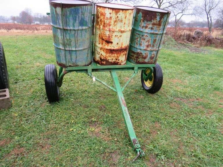 Home made barrel tank transport - Auction Ohio