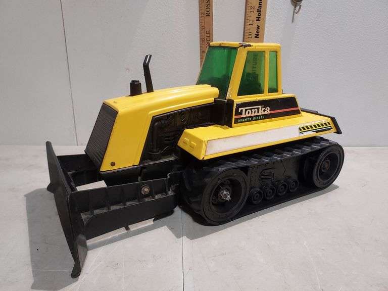 1990 Tonka Mighty Diesel Dozer Metal/Plastic - Auction Ohio