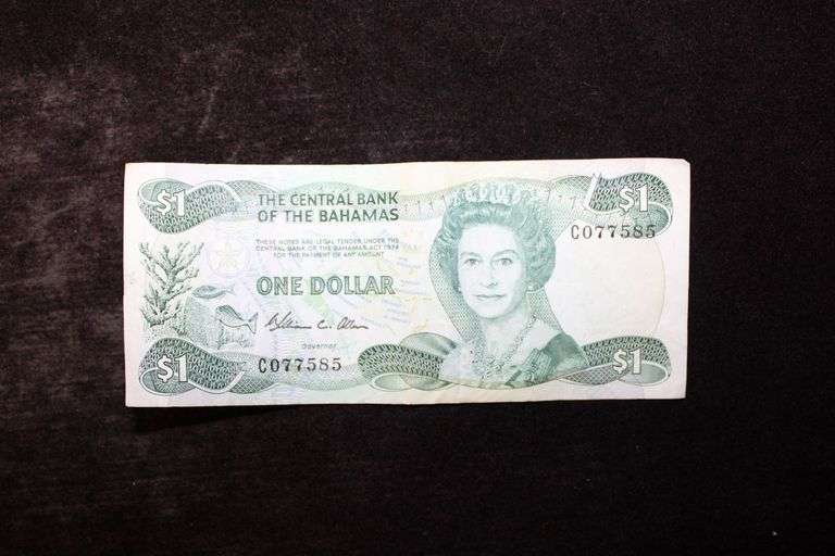 Central Bank Of Bahamas One Dollar Note - Auction Ohio