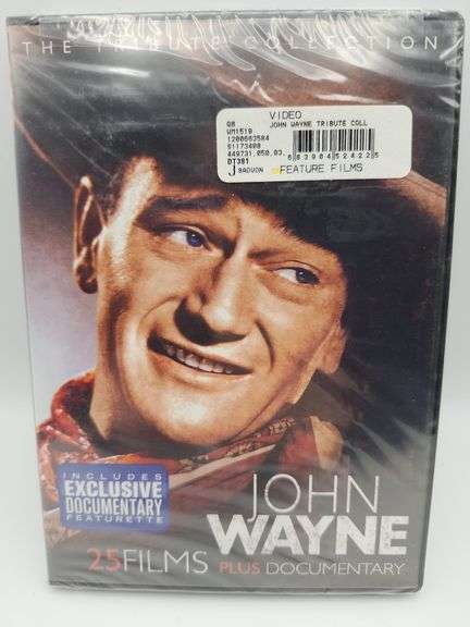 Unopened John Wayne 25 Films Plus Documentary - Auction Ohio