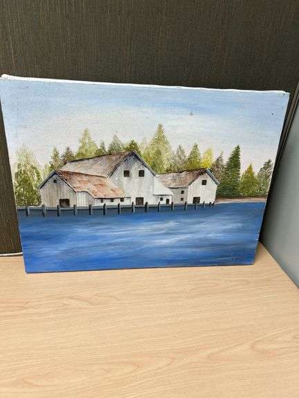 Original Janet P. Bell Signed Landscape Painting, Canvas 18×24 on ...