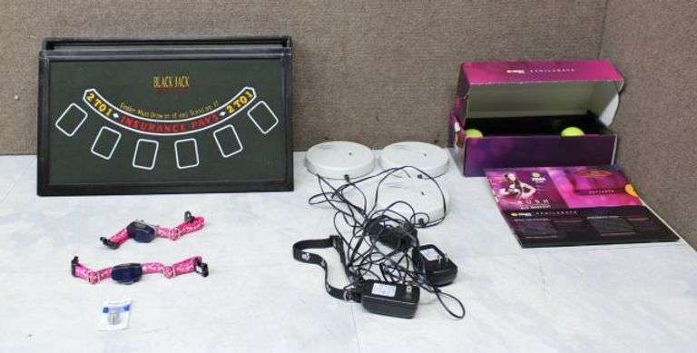 Gaming and Fitness Equipment, Including Blackjack Setup and Invisible ...