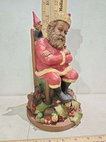 Signed 1987 Tom Clark Nip + Tuck + Santa Figure 10" - Auction Ohio