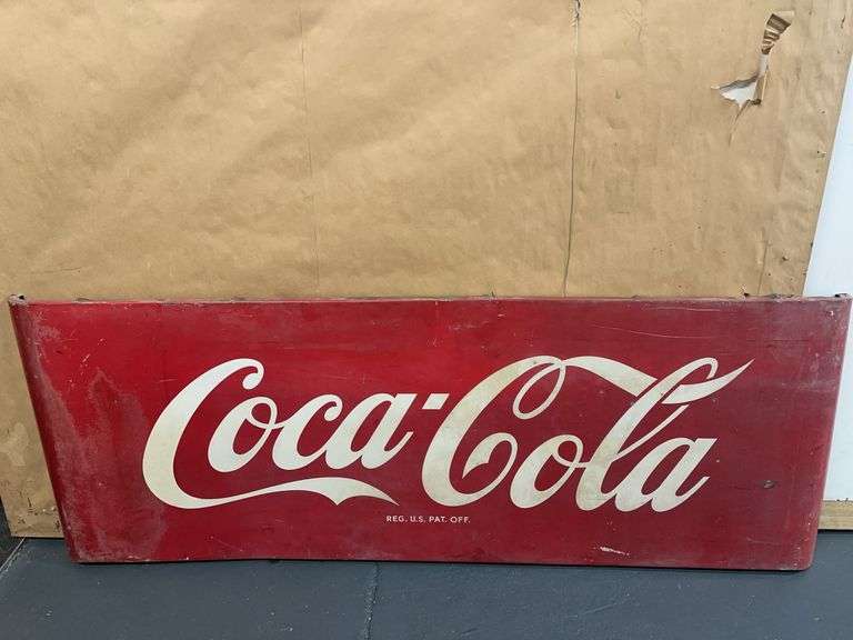 Vintage large Coca-Cola sign-68 inches long! - Auction Ohio