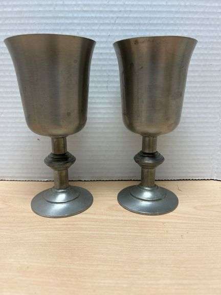 International Pewter Goblets, Marked *27850, Approx. 6 Inches Tall ...