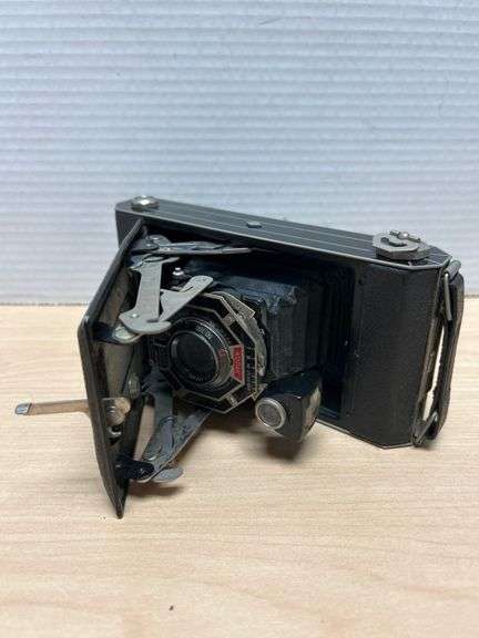 Kodak Folding Camera Using 616 Film, Marked With Red Kodak Badge ...