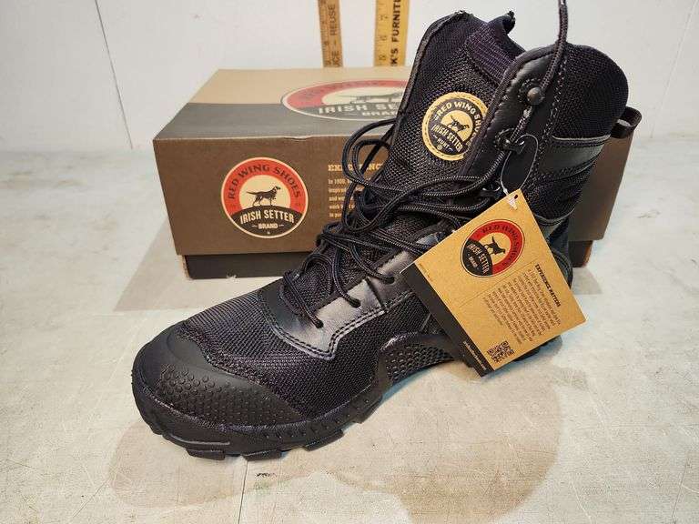 New Red Wing Size 11.5 Irish Setter Hunt Vaprtrek Boots - Auction Ohio