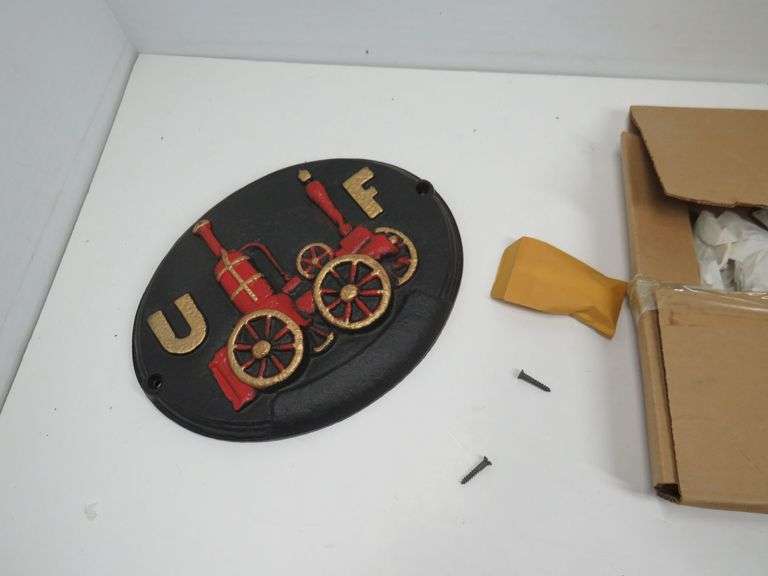 Fire Dept. Cast Plaque - Auction Ohio