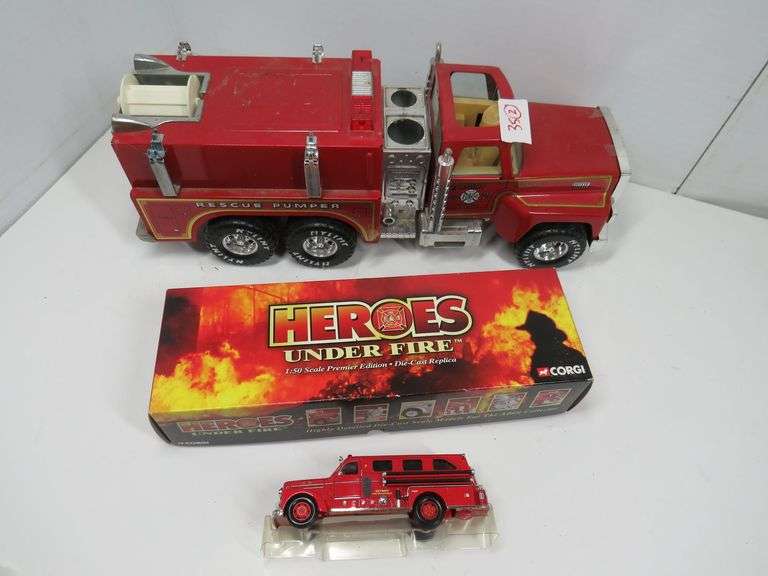 Toy Rescue Pumper & Corgi Fire Truck - Auction Ohio