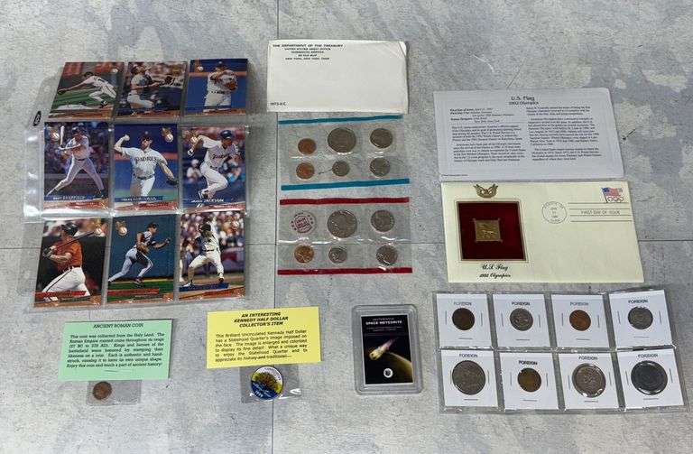 Coins, Baseball Cards, Meteorite Fragment, and Memorabilia - Auction Ohio