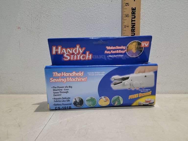 Handy Stitch Handheld Sewing Machine -Portable & Battery Operated ...