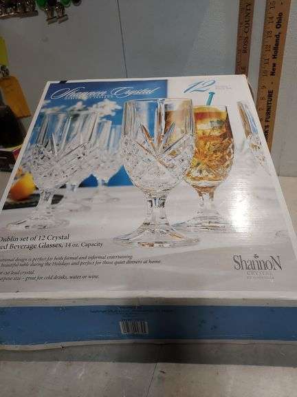 Shannon Crystal Designs Of Ireland's Dublin Set Of 12 Crystal Iced ...