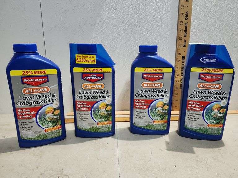 4 Bio Advanced All In One Lawn Weed & Crabgrass Killer 40 oz - Auction Ohio