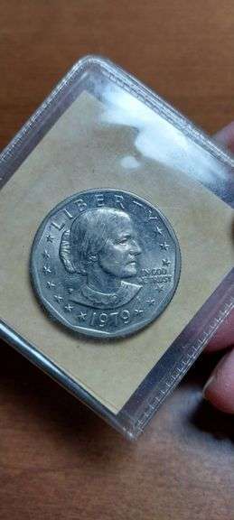 1979 Susan B. Anthony Silver Dollar Coin with Certificate of ...
