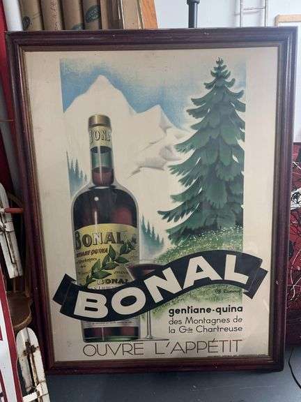 67 inch BONAL original vintage poster-1928? - Auction Ohio