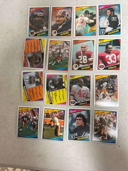 16 Topps 1984 All-Star NFL Cards - Auction Ohio