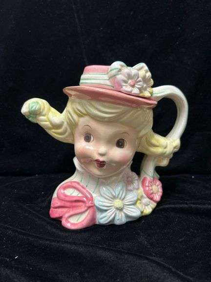 Ceramic Teapot in Girl Figure Design with Gold Label ‘Made in China ...