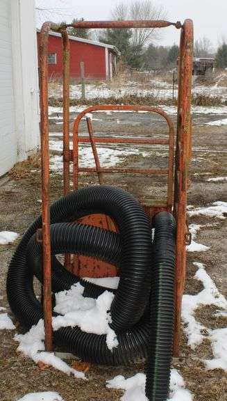 Metal Livestock Chute with Flexible Black Hose - Auction Ohio