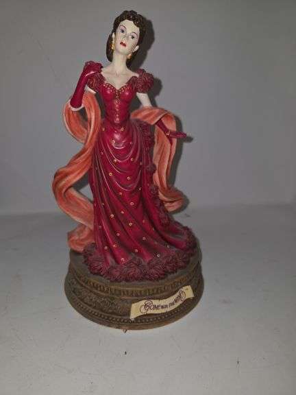 Gone With The Wind SCARLETT in Red Dress San Francisco Music Box Taras ...