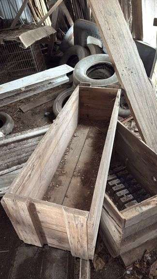 Two Wooden Storage Crates - Auction Ohio