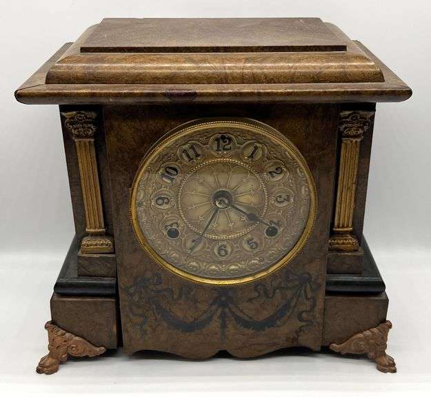 ATQ Seth Thomas Adamantine Mantle Clock - Auction Ohio