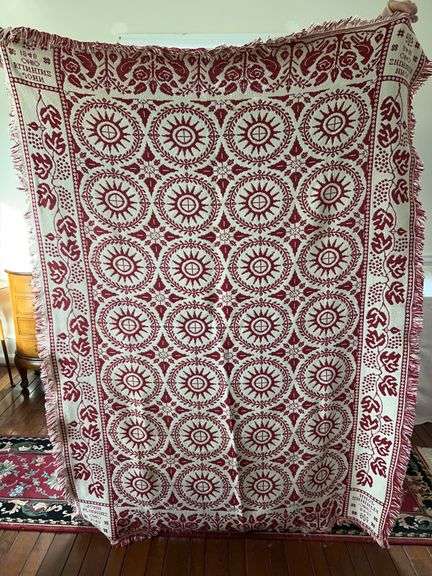 1848 Woven Coverlet - Auction Ohio