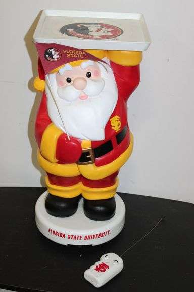 Florida State University Santa Claus Tray Statue With Remote ...