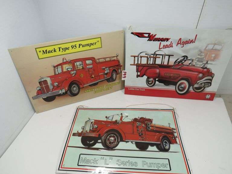 Firetruck Signs - Auction Ohio