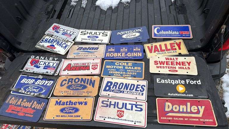 Collection of Vintage Ford Dealership Signs - Auction Ohio