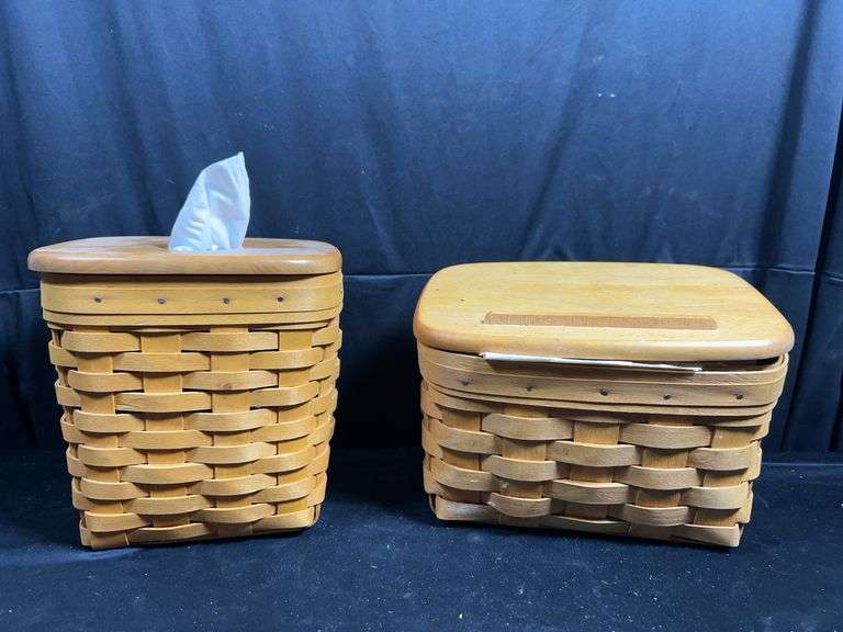 Longaberger Tissue and Recipe Box - Auction Ohio