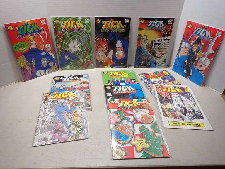 Various “The Tick” NEC Comic Books in Bagged Protected Condition ...