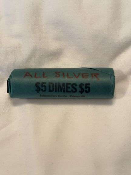 Roll of silver dimes - Auction Ohio