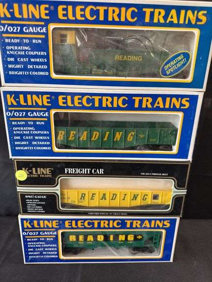 K-Line Reading RR Train Cars - Auction Ohio