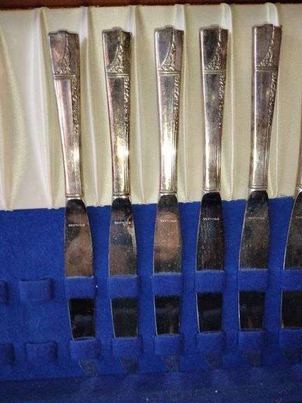 1937 Nobility Plate Caprice Silver Plate Flatware Set and Chest ...